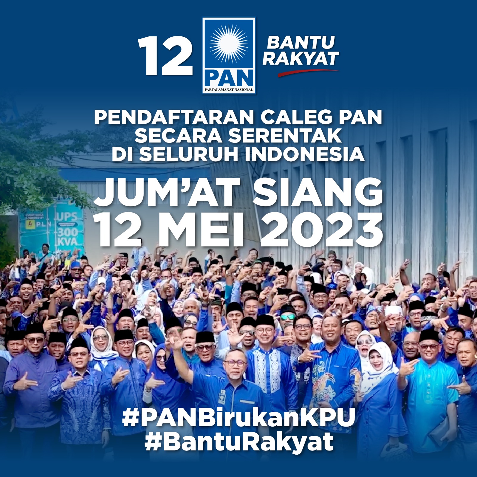 PAN Birukan KPU, Pendaftaran Caleg Serentak se Indonesia, Surajaya ...